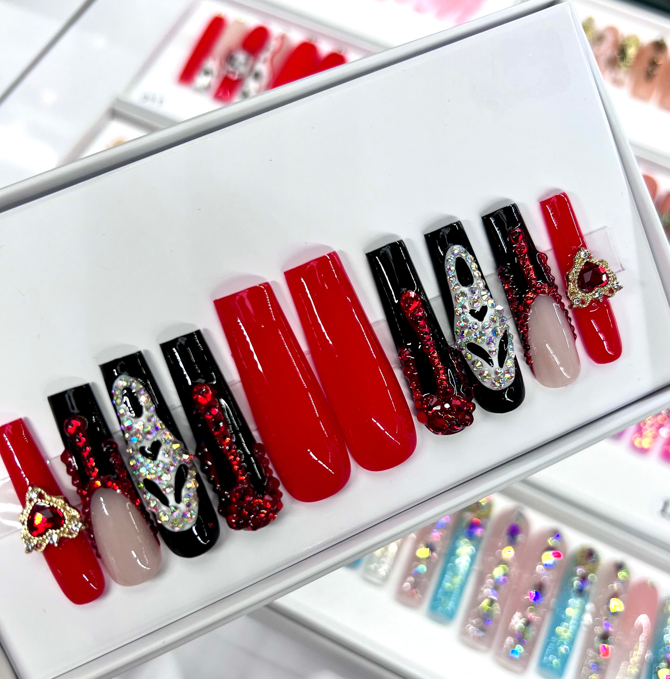 Handmade 1005 |2XL Horror Scream Nails